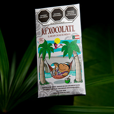 TABLETA TORTILLA DE COCO – KiXocolatl